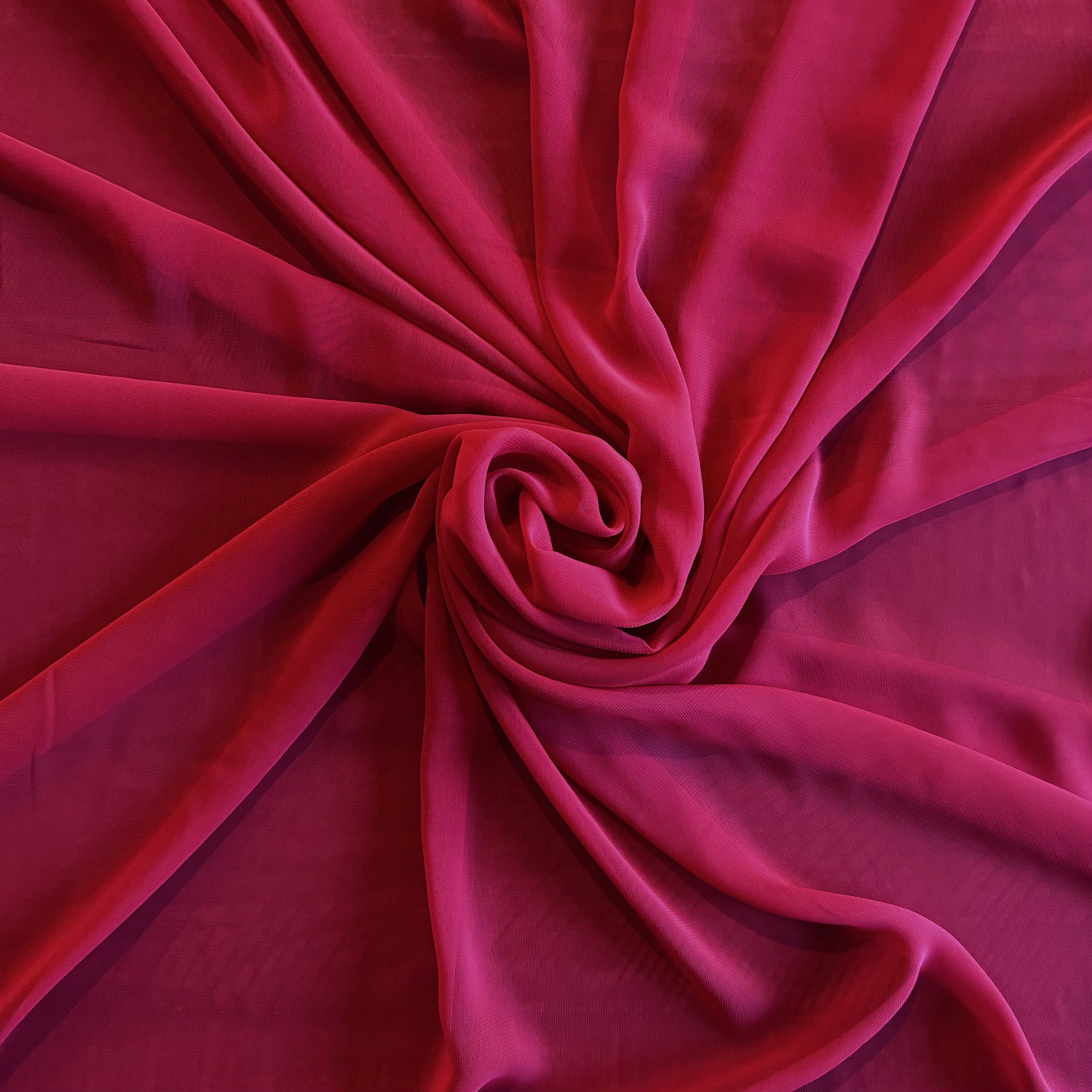 True Red Chiffon – Persnickety Fabrics